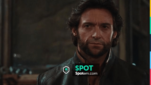Leather jacket worn by Logan (Hugh Jackman) as seen in The Wolverine ...