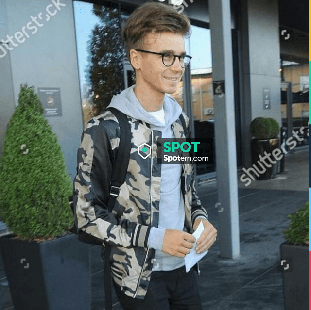 Camouflage jacket worn by Joe Sugg on his Instagram account @joe_sugg ...