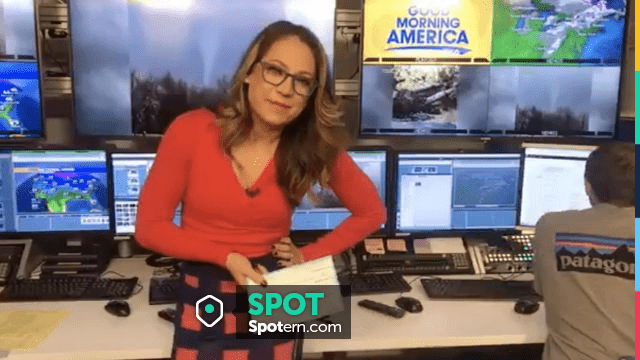 Rag & Bone Ridley Skirt worn by Ginger Zee on Good Morning America Jan ...