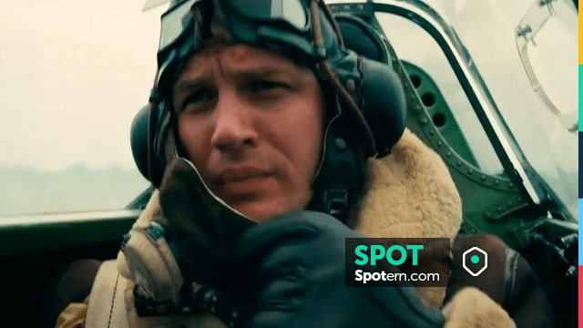 Brown Shearling Leather Bomber Jacket worn by Farrier (Tom Hardy) as seen in Dunkirk | Spotern