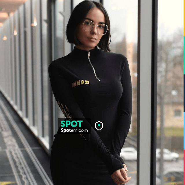The black dress woman of Agathe Auproux on the account instagram ...
