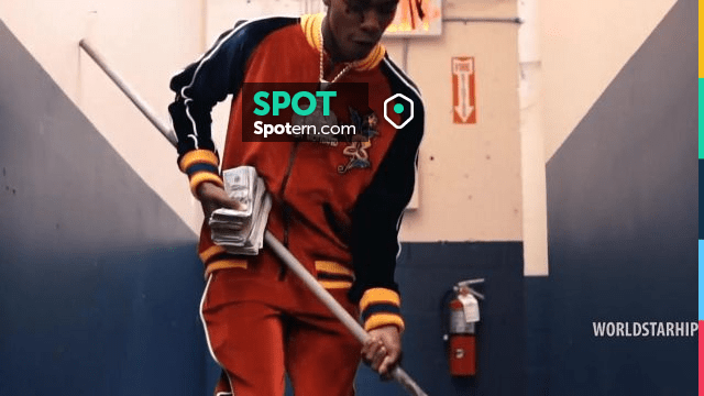 Orange track jacket worn by YNW Melly in his Melly The Menace music ...