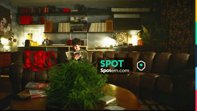 The leather sofa rounded Sede in Colin Ritman (Will Poulter) in Black ...