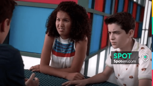 Urban Crews Hamburger Printed Pique Polo T shirt worn by Cyrus Goodman ...