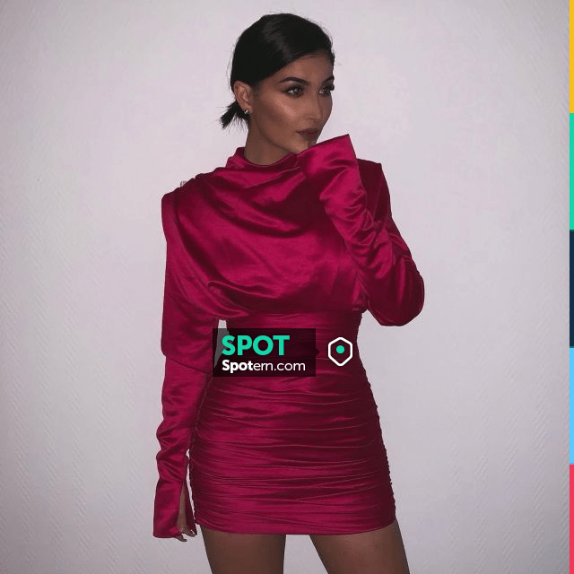 The pink dress drappée of Lufy on the account instagram @lufyyyy | Spotern