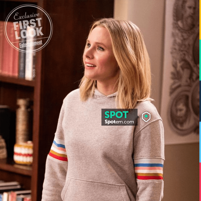 La sudadera gris con rayas de colores en las mangas de Alexa Chung ...