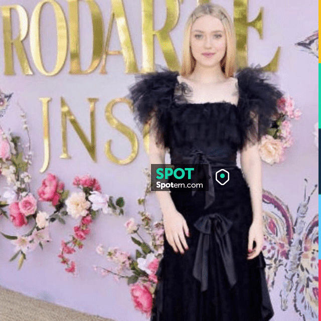 Rodarte, Brodé à la Main en Tulle Jupe portée par Dakota Fanning sur ...