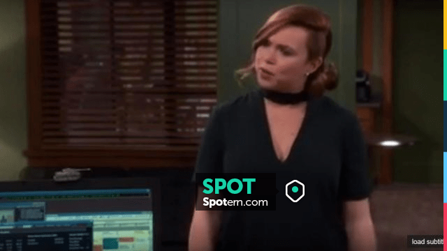 Zara Mini Dress with Collar Detail worn by Kristin Baxter (Amanda ...