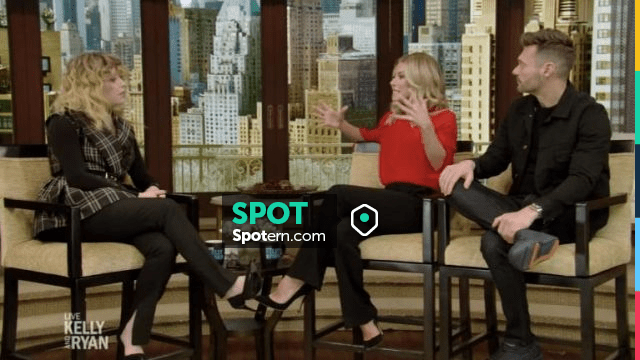 Gucci Stretch Cady Skinny Flare Pants worn by Kelly Ripa on LIVE with ...