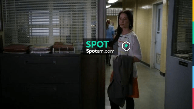 Lisa Perry Windowpane Combo Dress worn by Dr. Joan Watson (Lucy Liu) in ...