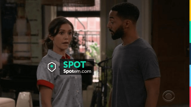 Morgan Lane Staci Silk Pajama Top worn by Clem (Nina Dobrev) in Fam ...