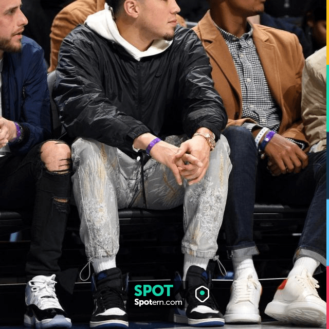 Sneakers Air Jordan 1 X Fragment worn by Devin Booker on the Instagram ...