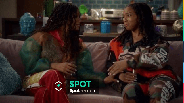 Kappa Snap Button Sweat Pants w/ logo bands worn by Sky Forster (Halle ...