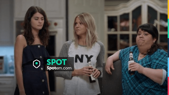 Chloe Sleeveless Stretch Denim Mini Dress worn by Sabrina Pemberton ...