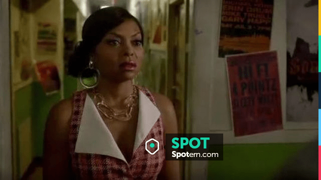 Derek Lam Novelty Plaid Sleeveless Peplum Top worn by Cookie Lyon ...