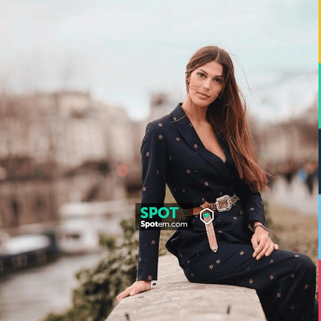 Leather Belt western style of Iris Mittenaere on his account instagram ...