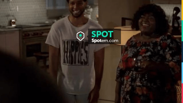 The Elder Statesman Hippies Printed T-shirt worn by Jamal Lyon (Jussie ...
