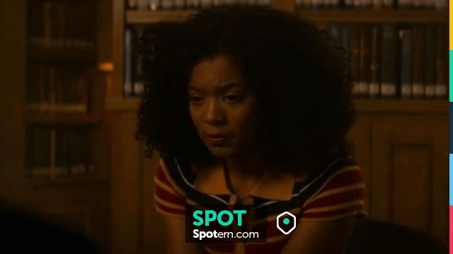 Forever 21 Ribbed Striped Polo worn by Rosalind Walker (Jaz Sinclair ...