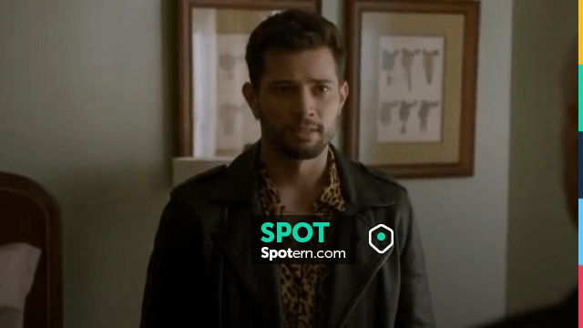 Kaho Leather Biker Jacket worn by Sam Jones (Rafael de la Fuente) in ...