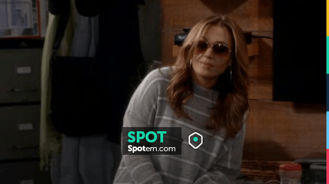 All Saints Misty Striped Sweater worn by Vanessa Cellucci (Leah Remini ...
