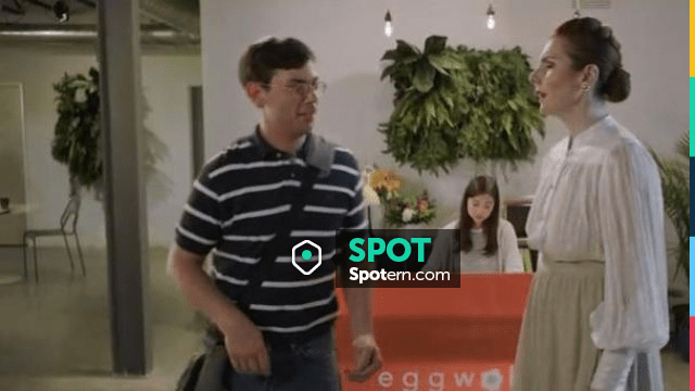 Ralph Lauren Polo de malla clásica a rayas masculina usada por Ryan ...