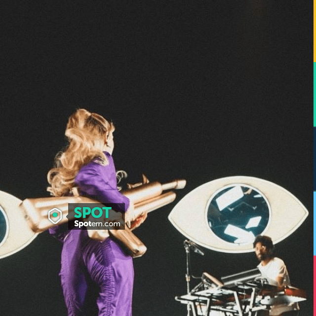 Angele's inflatable machine gun as seen on her Instagram account ...