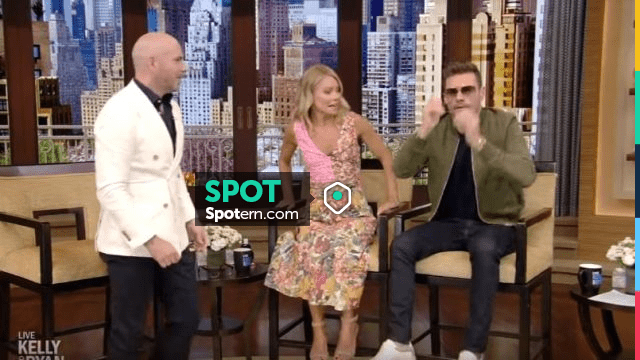 Marni Ruched Floral-Print Midi Dress worn by Kelly Ripa on LIVE with ...