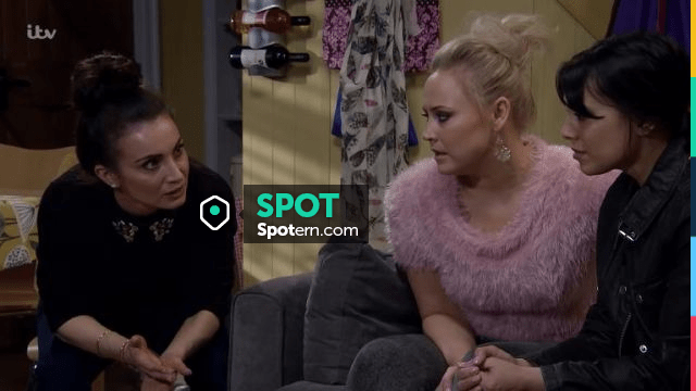 Ted Baker Moliiee Embellished-Collar Sweater worn by Leyla Harding ...