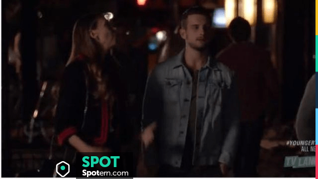 Zara Leather Messenger Bag with Metal Detail worn by Liza Miller ...