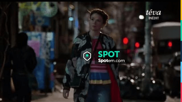 Zara Oversized Printed Bomber Jacket worn by Liza Miller (Sutton Foster ...