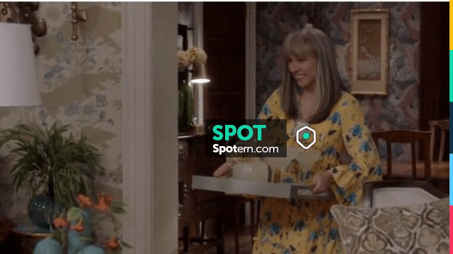 Borgo de Nor Iris Printed High-Low Dress worn by Catherine Meyer (Sarah ...