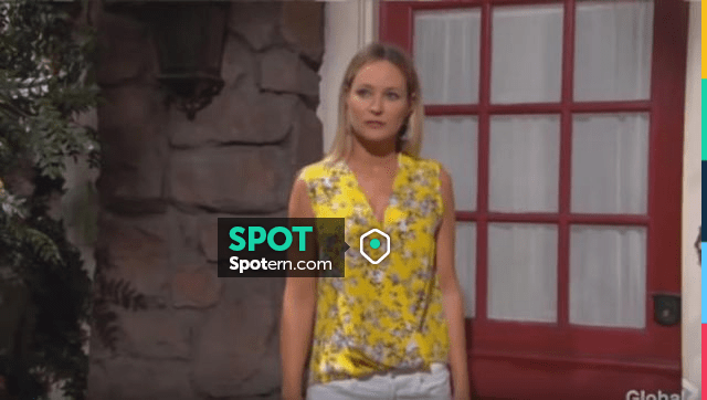 Rag & Bone Victor Blouse worn by Sharon Collins Newman (Sharon Case) as ...