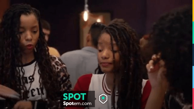 Red and White Color-Block Sweater worn by Sky Forster (Halle Bailey) in ...