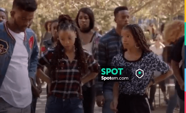 Lynx Print Short Sleeve Silk Black Blouse worn by Sky Forster (Halle ...