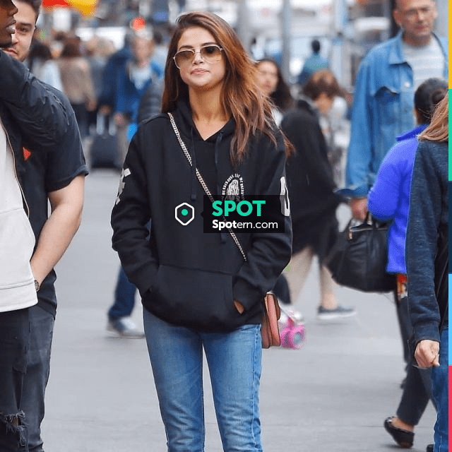 The Weeknd Allure Fleece Hoodie worn by Selena Gomez in New York City ...