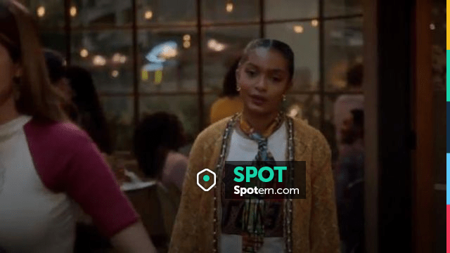 Zara Tweed Jacket with Faux Pearls worn by Zoey Johnson (Yara Shahidi ...