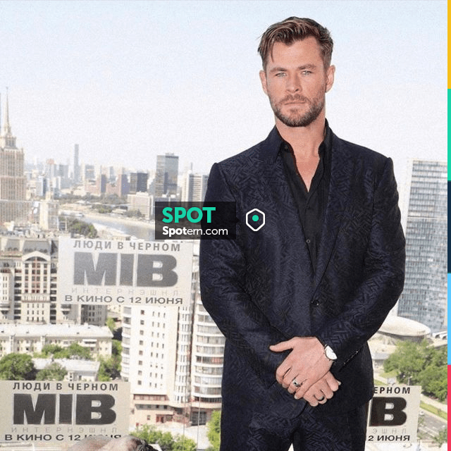 Traje estampado dolce & Gabbana usado por Chris Hemsworth durante la promoción de la película ...
