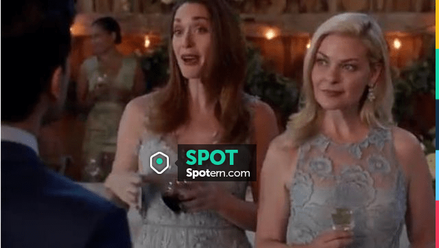 Marchesa Notte Floral Embroidered Plunging Gown worn by Abigail ...