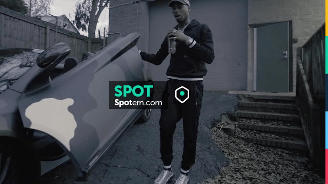 Black track pants worn by Key Glock as seen in his Spazzin Out music ...