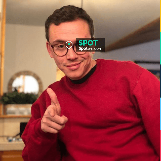 Brown round eyeglasses worn by Logic on his Instagram account ...