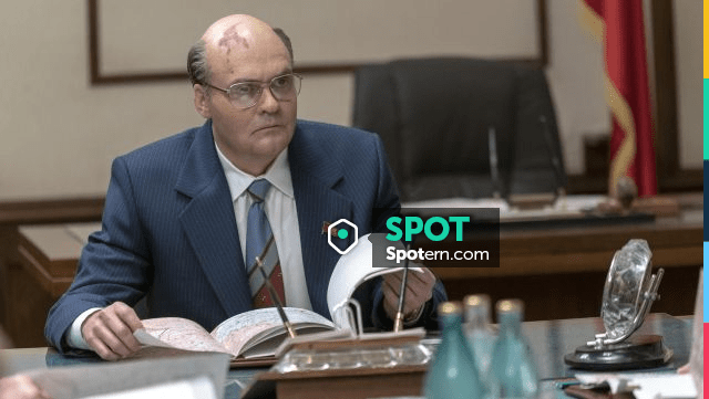 Mikhail Gorbachev's (David Dencik) soviet flag lapel pin as seen in ...