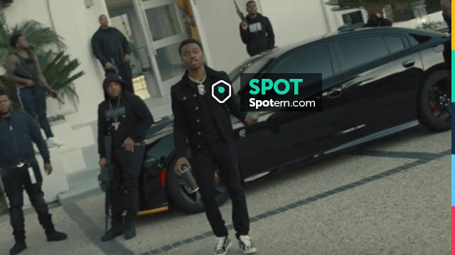 Black denim jacket of Roddy Ricch in his video clip Out Tha Mud | Spotern
