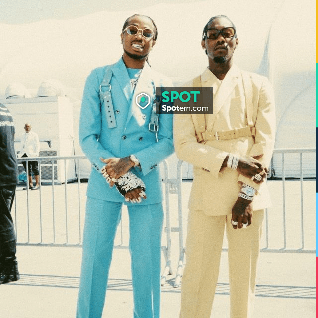 The blue suit worn by Offset on its account Instagram @offsetyrn | Spotern