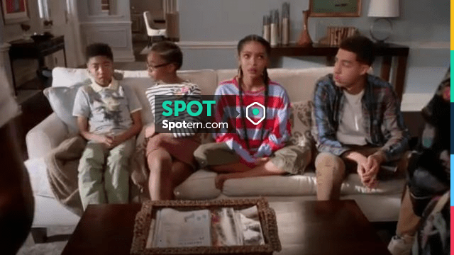 Zara Striped Knotted T shirt worn by Zoey Johnson (Yara Shahidi) in ...