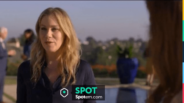 Vince Slim Silk Blouse worn by Jen Harding (Christina Applegate) in ...