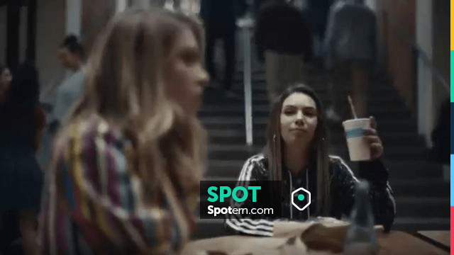 Adidas Floral Cropped Hoody Worn By Cassie Howard Sydney Sweeney In
