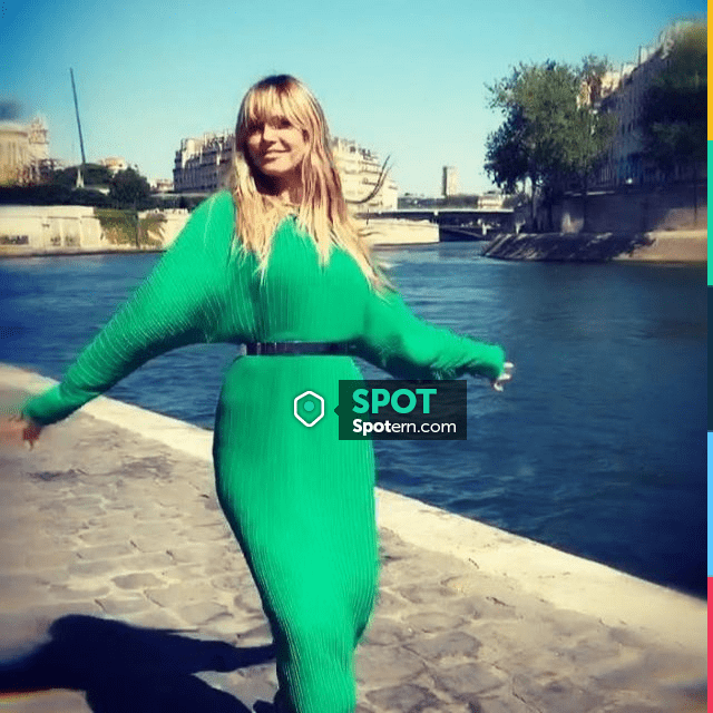 Vestido Mirabelle Verde usado por Heidi Klum en su cuenta de Instagram ...