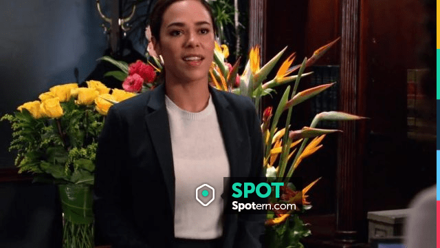 The sweater in white as worn by Emily Lopez-Berarro (Jessica Camacho ...