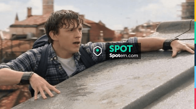 Blue plaid shirt worn by Peter Parker / Spider-Man (Tom Holland) in ...