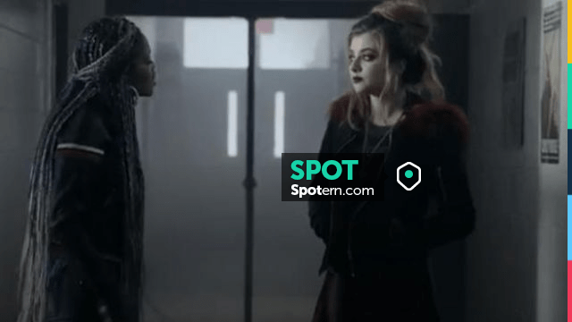 Bagatelle Faux Fur Trim Hooded Bomber Jacket worn by Beth (Giorgia ...